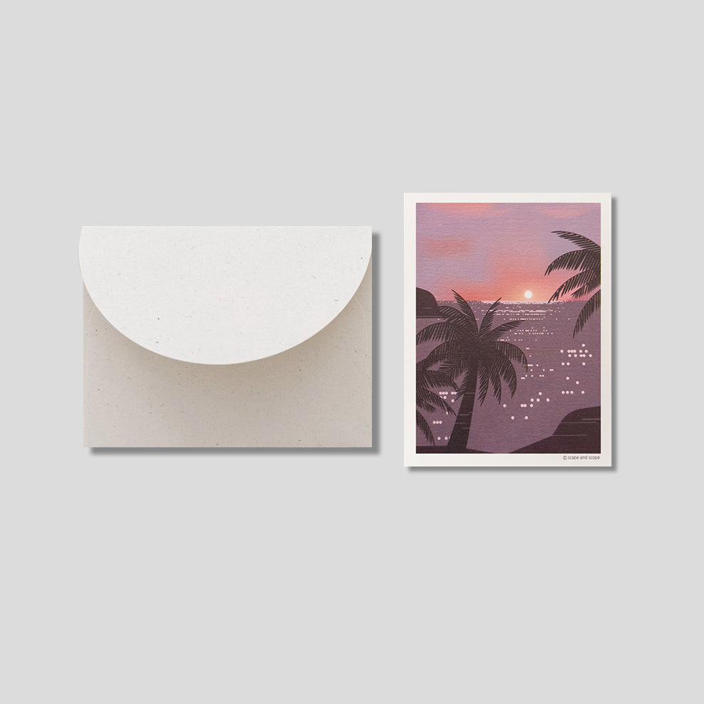 Mini Greeting Card_Palm Tree – MOONKOO